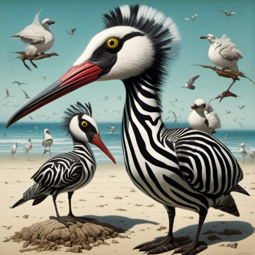 Beautifully bizarre alien seabirds - AI Generated Artwork - NightCafe ...