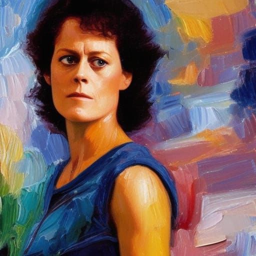 Ellen Ripley From Alien fan-art - AI Generated Artwork - NightCafe Creator