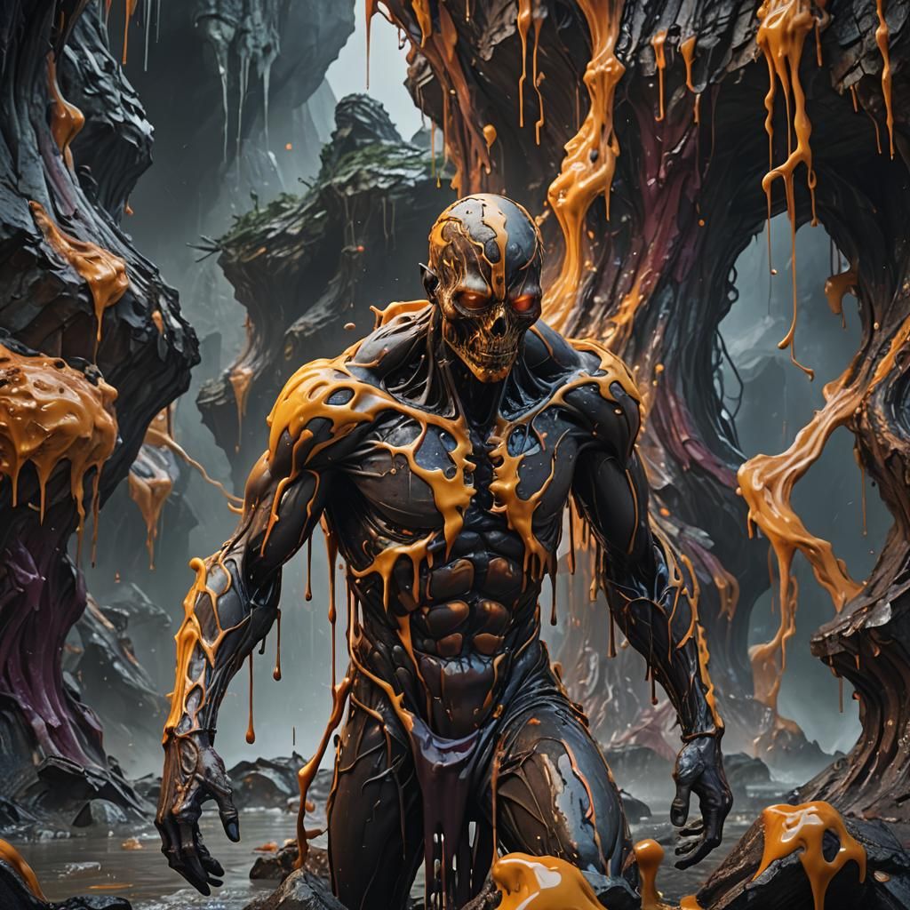 The incredible melting man - AI Generated Artwork - NightCafe Creator