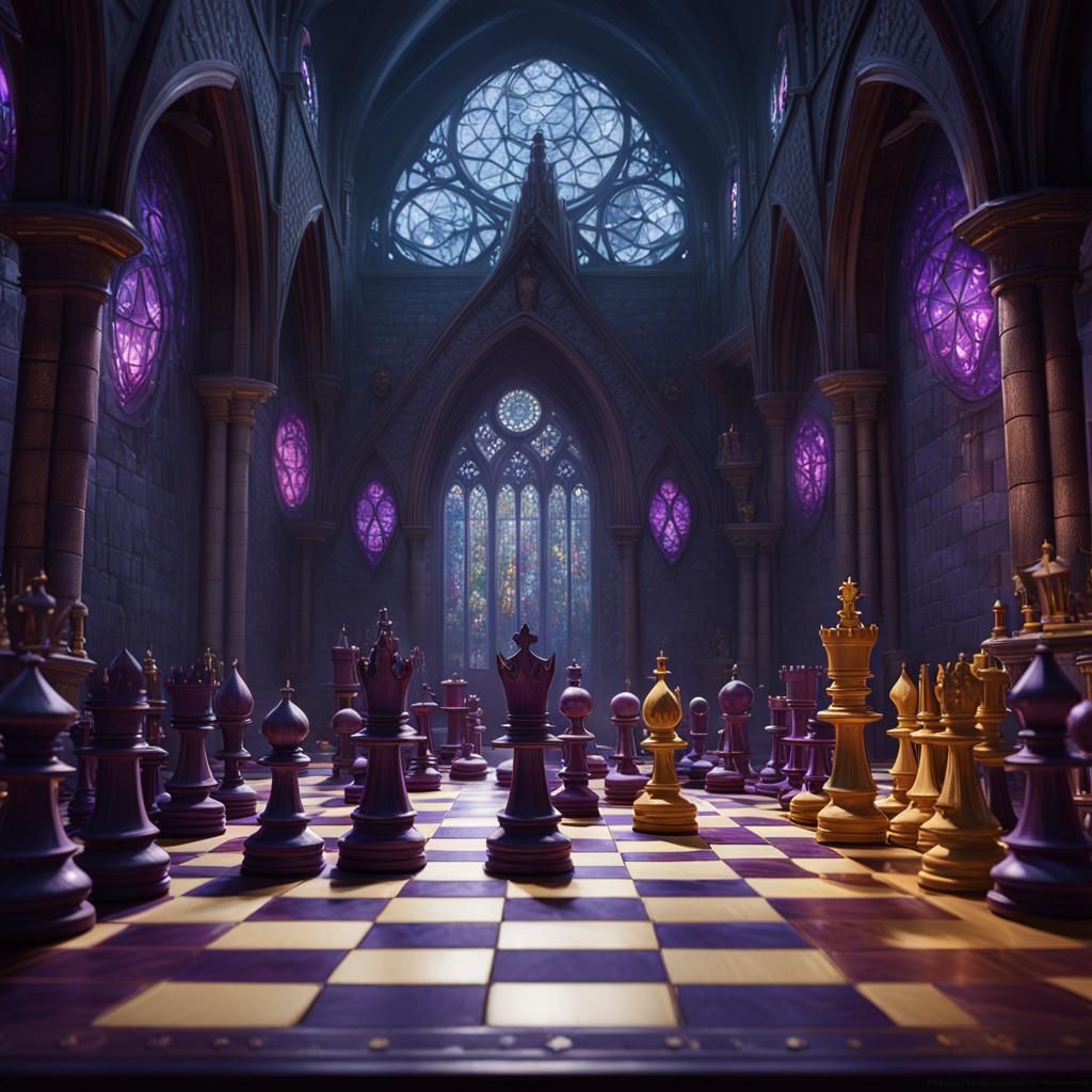 Wizard chess Harry Potter - AI Generated Artwork - NightCafe Creator