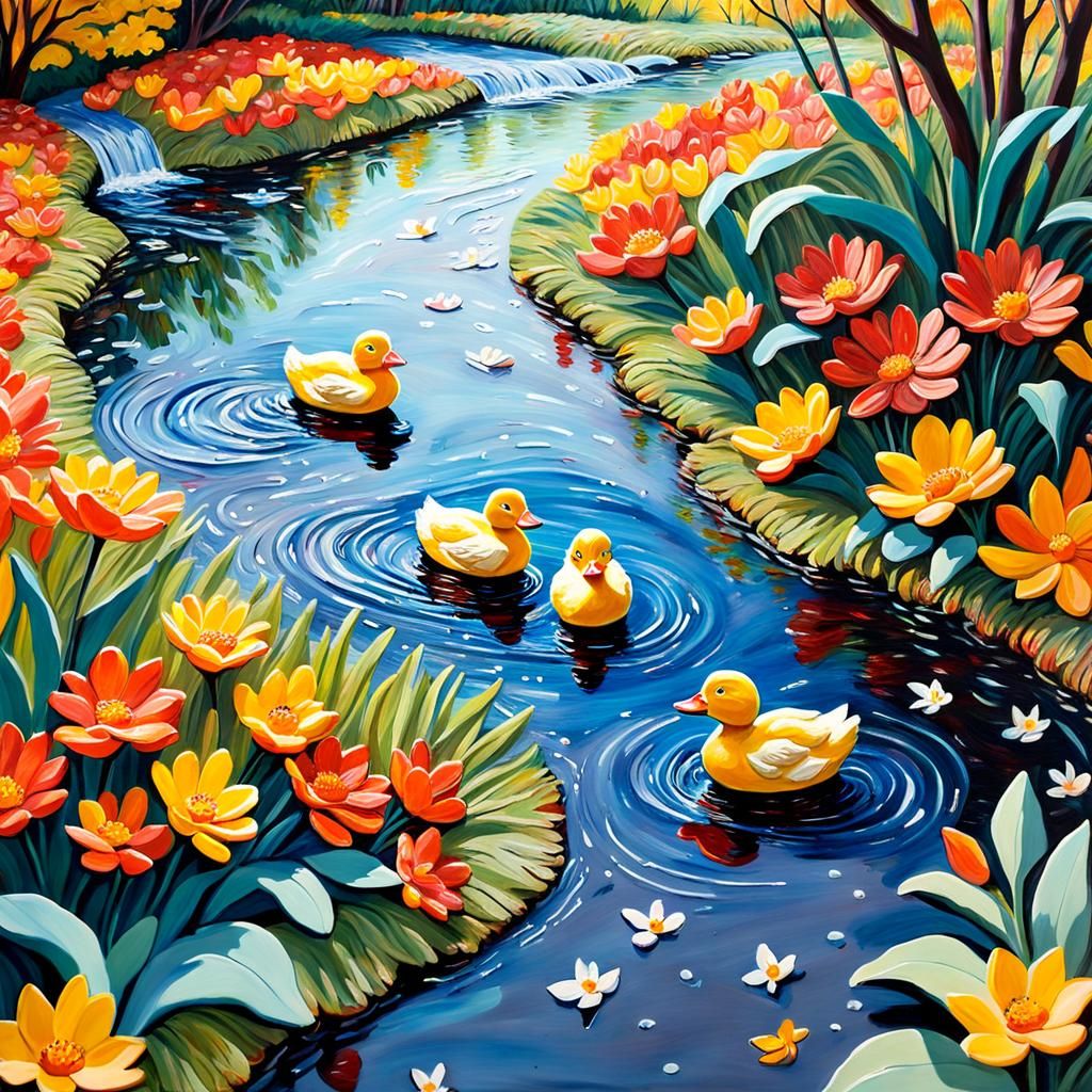 Downstream Daydream - AI Generated Artwork - NightCafe Creator