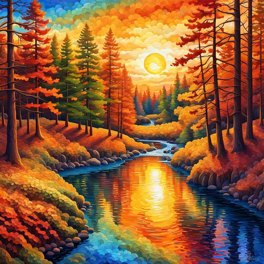 Heatmap coldmap Digital illustration painting consisting of oil, ink ...