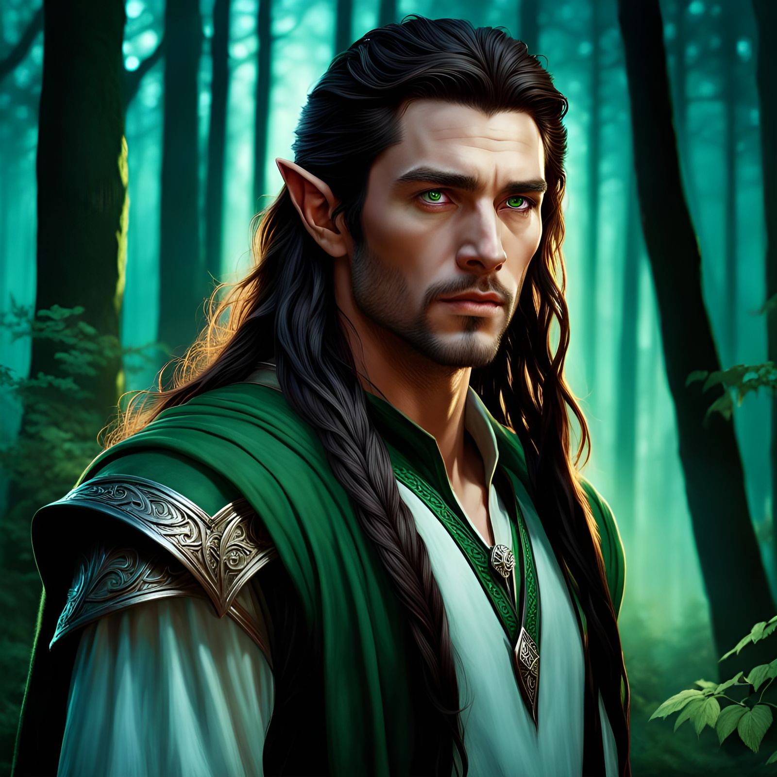 Half-Elf Druid - AI Generated Artwork - NightCafe Creator