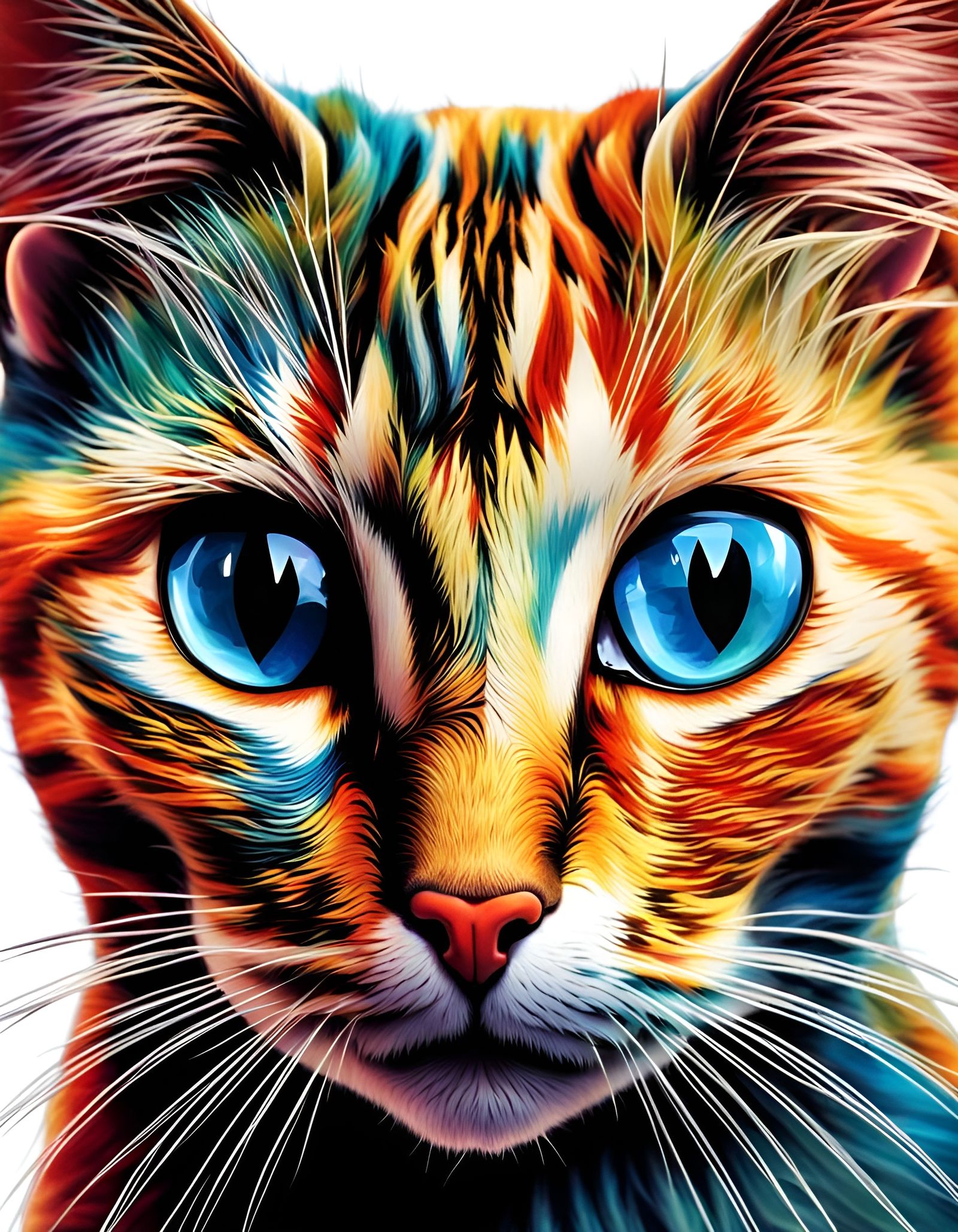 Cat Face - AI Generated Artwork - NightCafe Creator