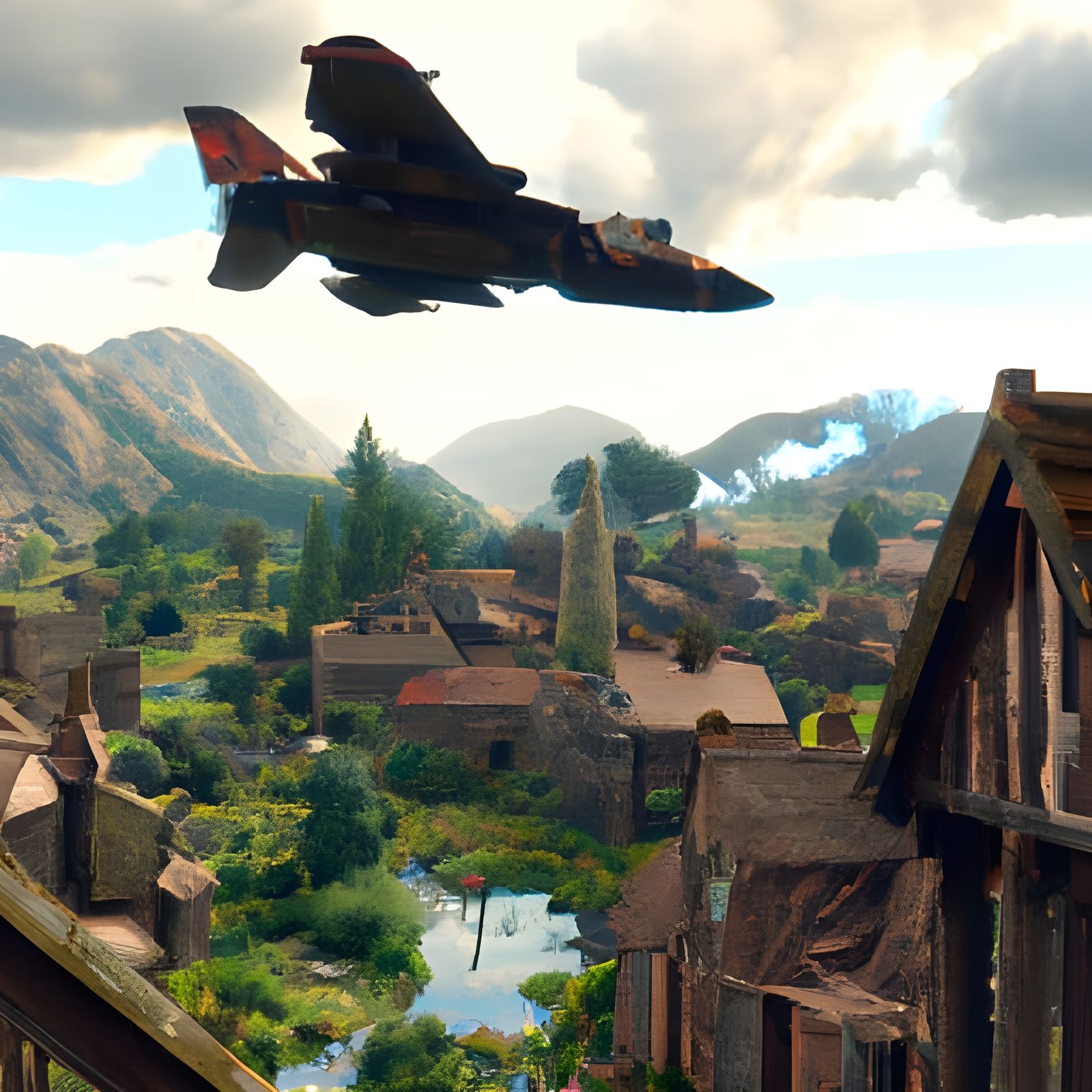 Fighter Jet in...... Medieval England?? - AI Generated Artwork ...