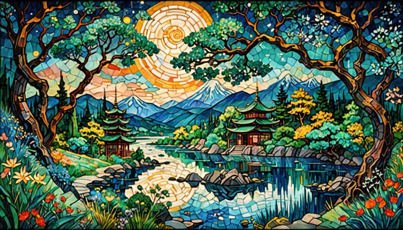 Japanese Fairy tale scene - AI Generated Artwork - NightCafe Creator
