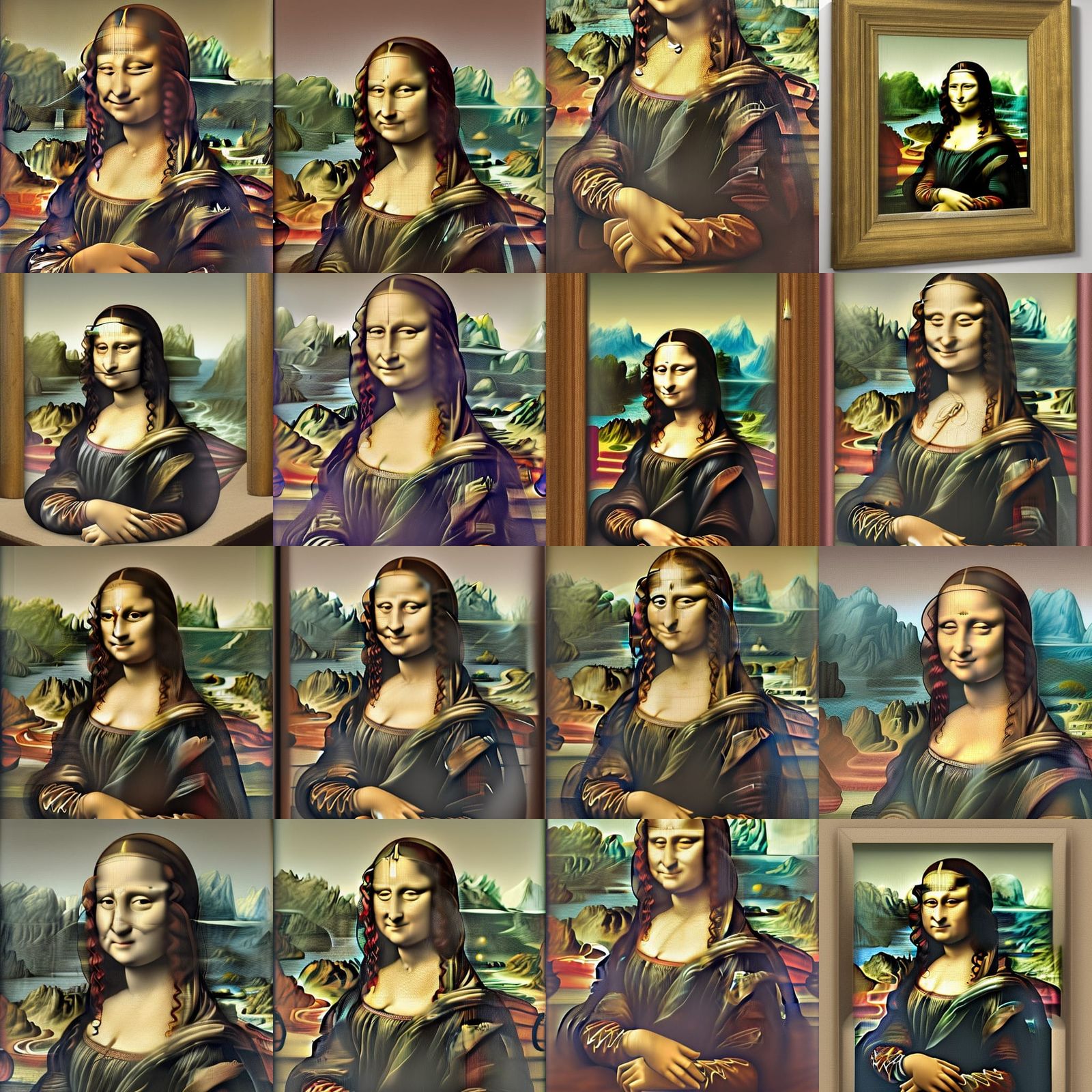 Mona Lisa, painted by Leonardo da Vinci - AI Generated Artwork ...