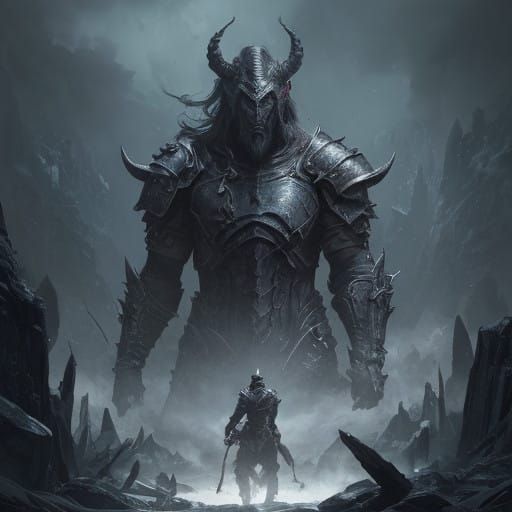 Skyrim Theme. - Epic Skyrim Poster Art in Hyper-Realistic St...