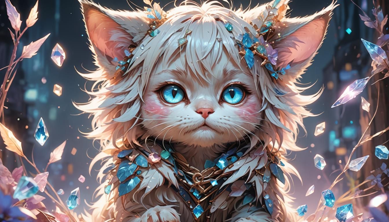Cute cat V5 - AI Generated Artwork - NightCafe Creator