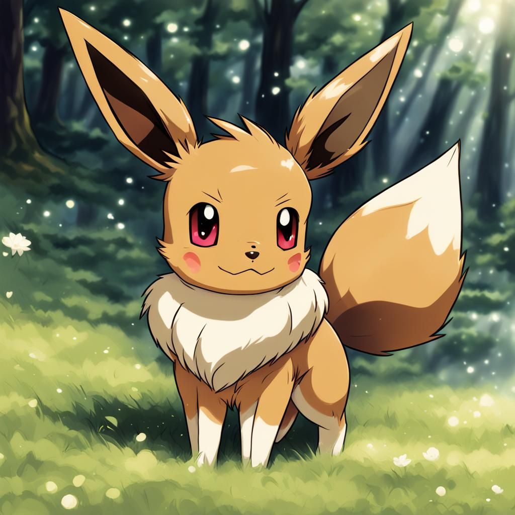 a cute eevee - AI Generated Artwork - NightCafe Creator