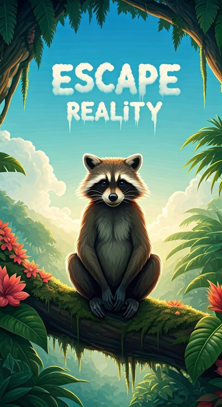 Monkey raccoon - AI Generated Artwork - NightCafe Creator