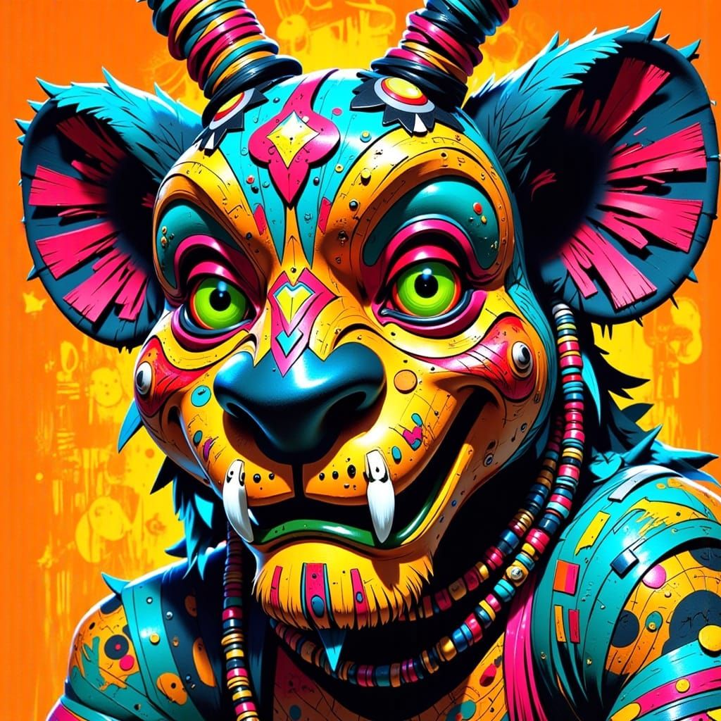 Vibrant Voodolls in the Style of Britto Romero - AI Art