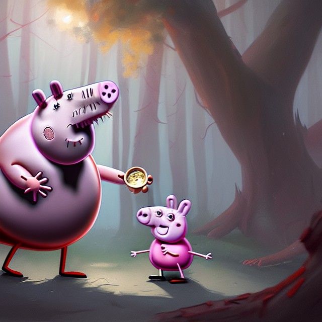 Peppa Pig - AI Generated Artwork - NightCafe Creator
