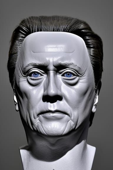 Christopher Walken portrait head and shoulders by Ralph Bakshi Ralph ...