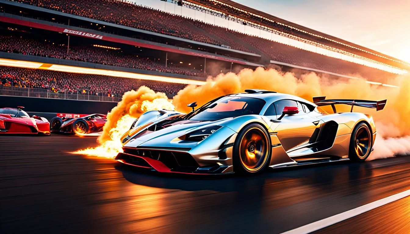 Drag Racing - AI Generated Artwork - NightCafe Creator