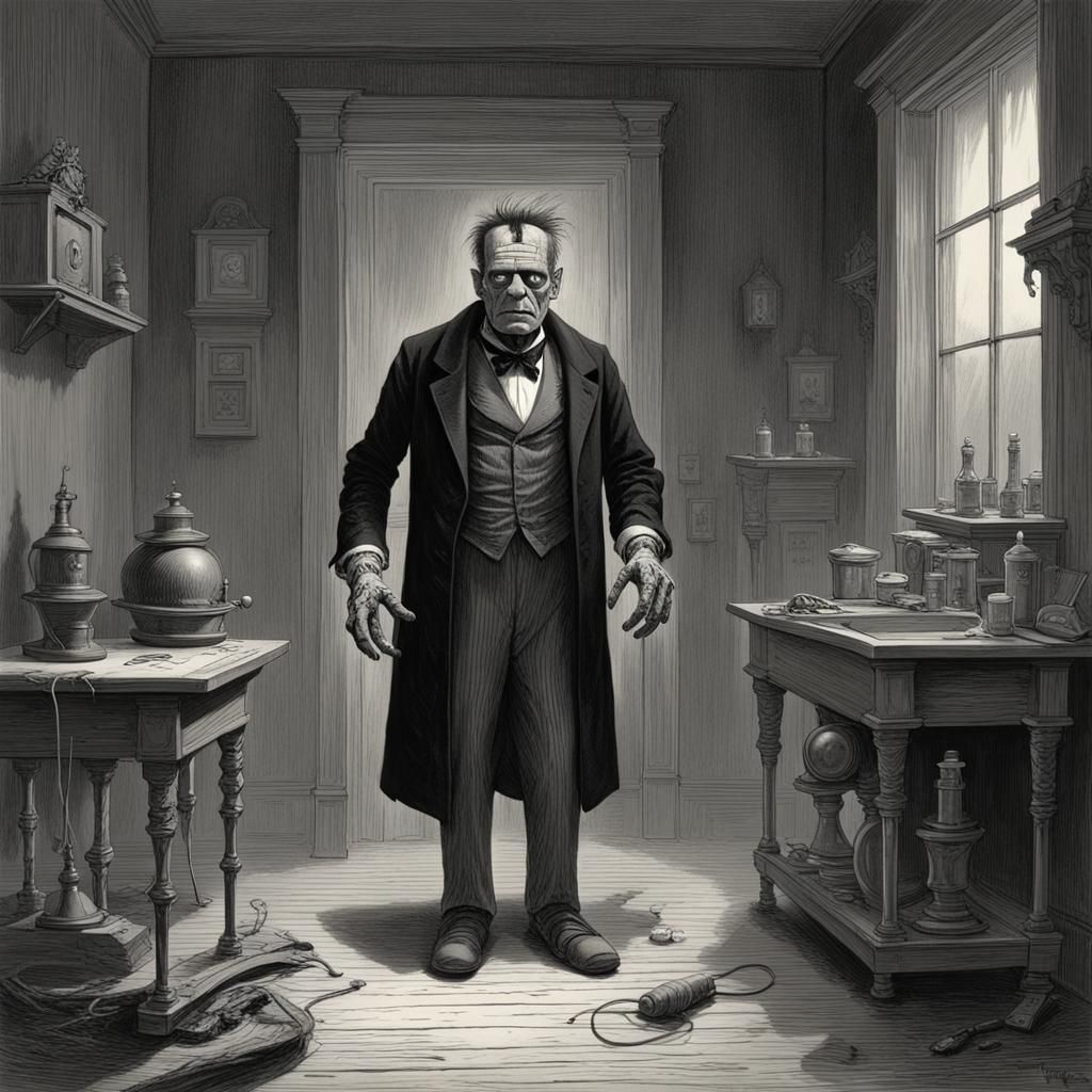 Frankenstein - AI Generated Artwork - NightCafe Creator
