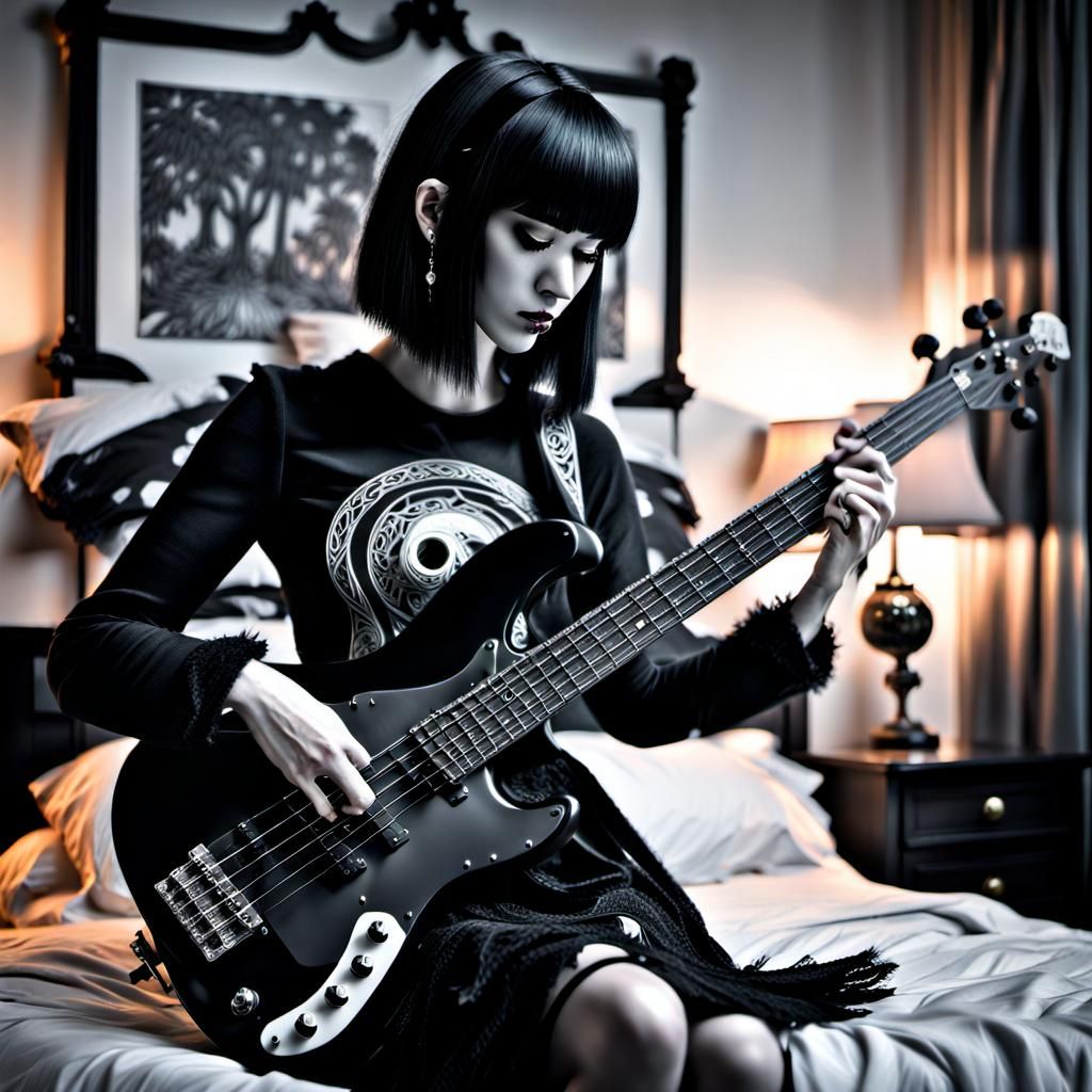 Teenage goth girl - AI Generated Artwork - NightCafe Creator