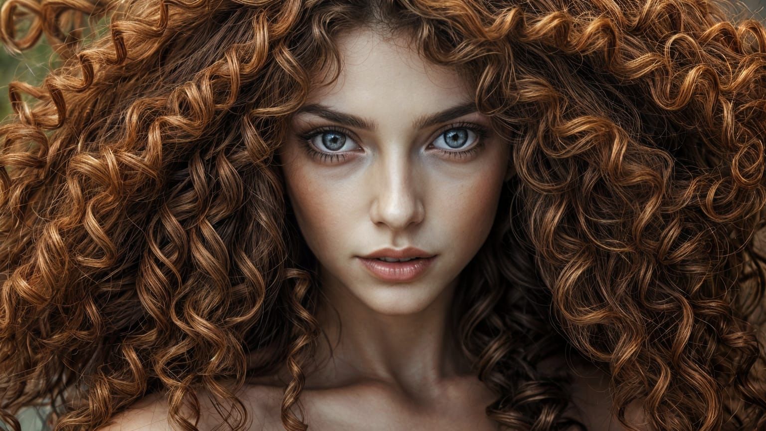 Surreal Goddess Portrait in Hyper-Realistic Style - AI Art