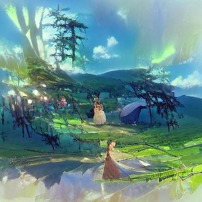 great forest feast between the fae - AI Generated Artwork - NightCafe ...