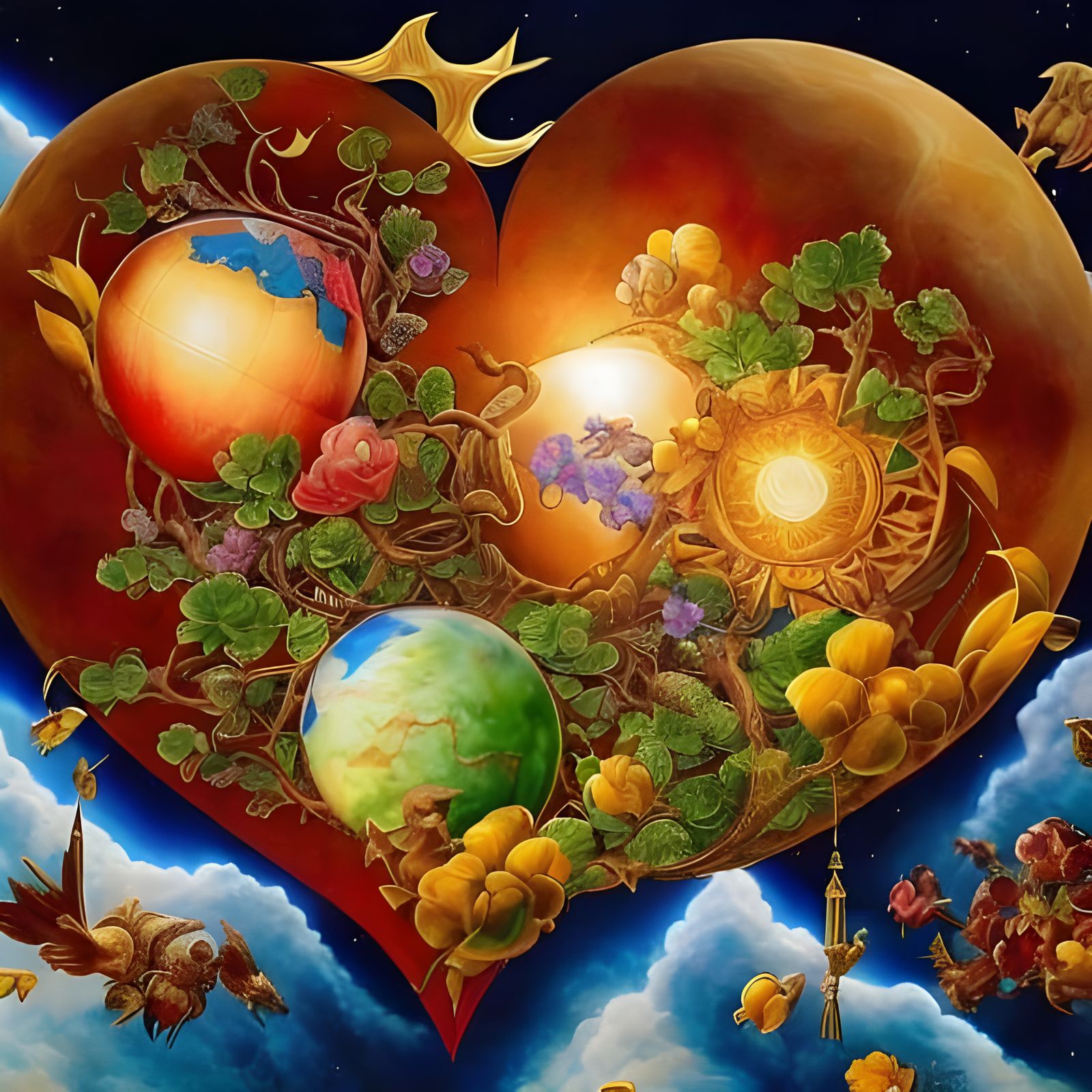 Cushioning the Clouds - AI Generated Artwork - NightCafe Creator