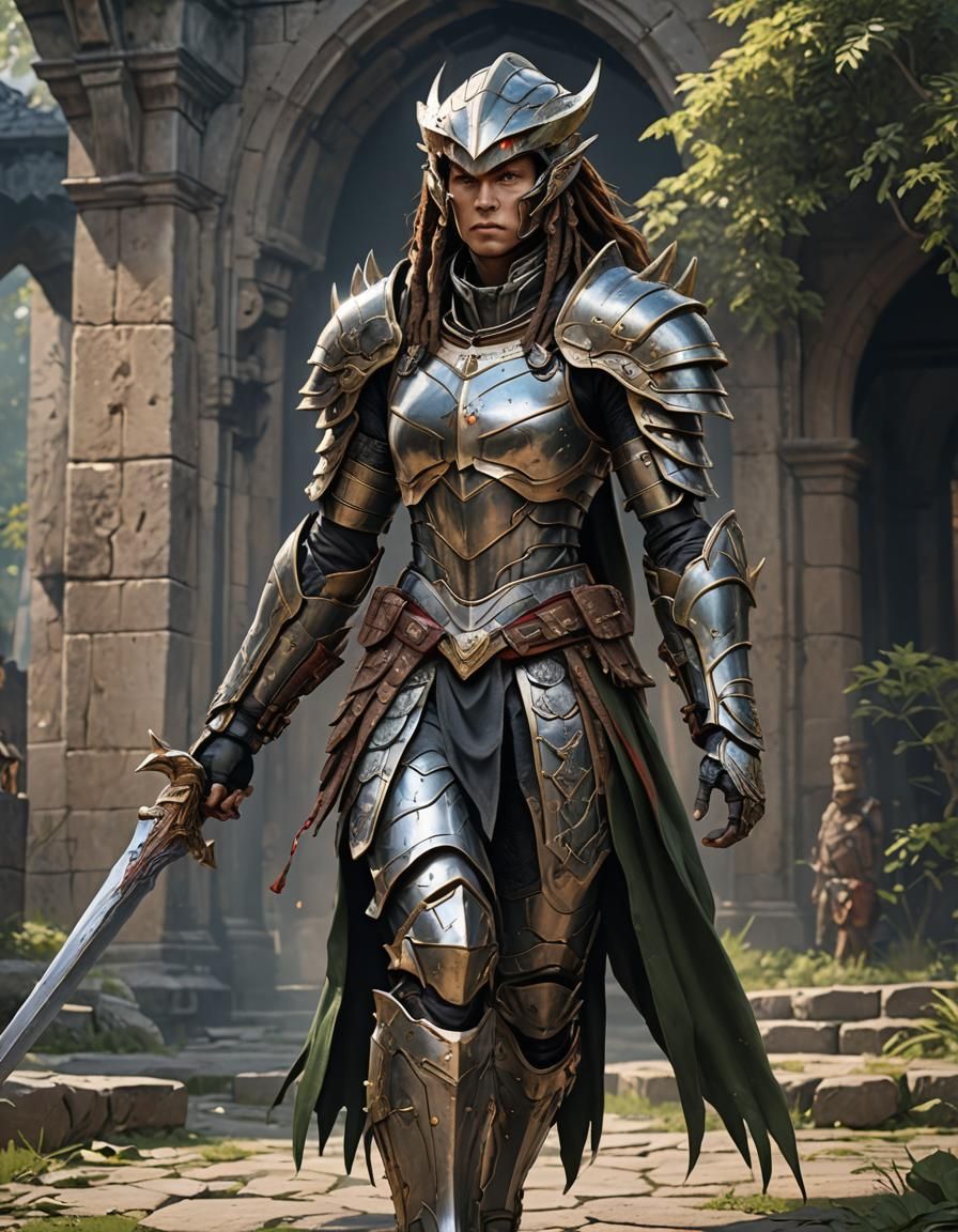 Elven Fighter - AI Generated Artwork - NightCafe Creator