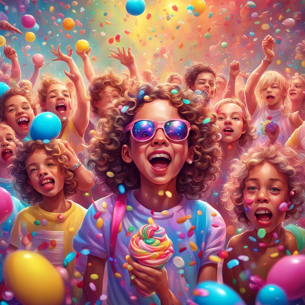 Party kids - AI Generated Artwork - NightCafe Creator