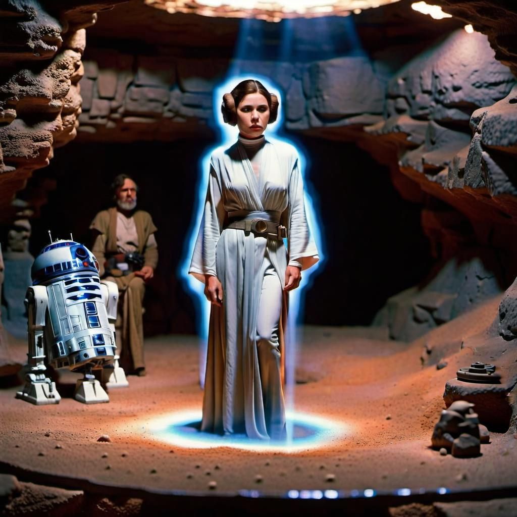 "Help me Obi-Wan Kenobi!" - AI Generated Artwork - NightCafe Creator