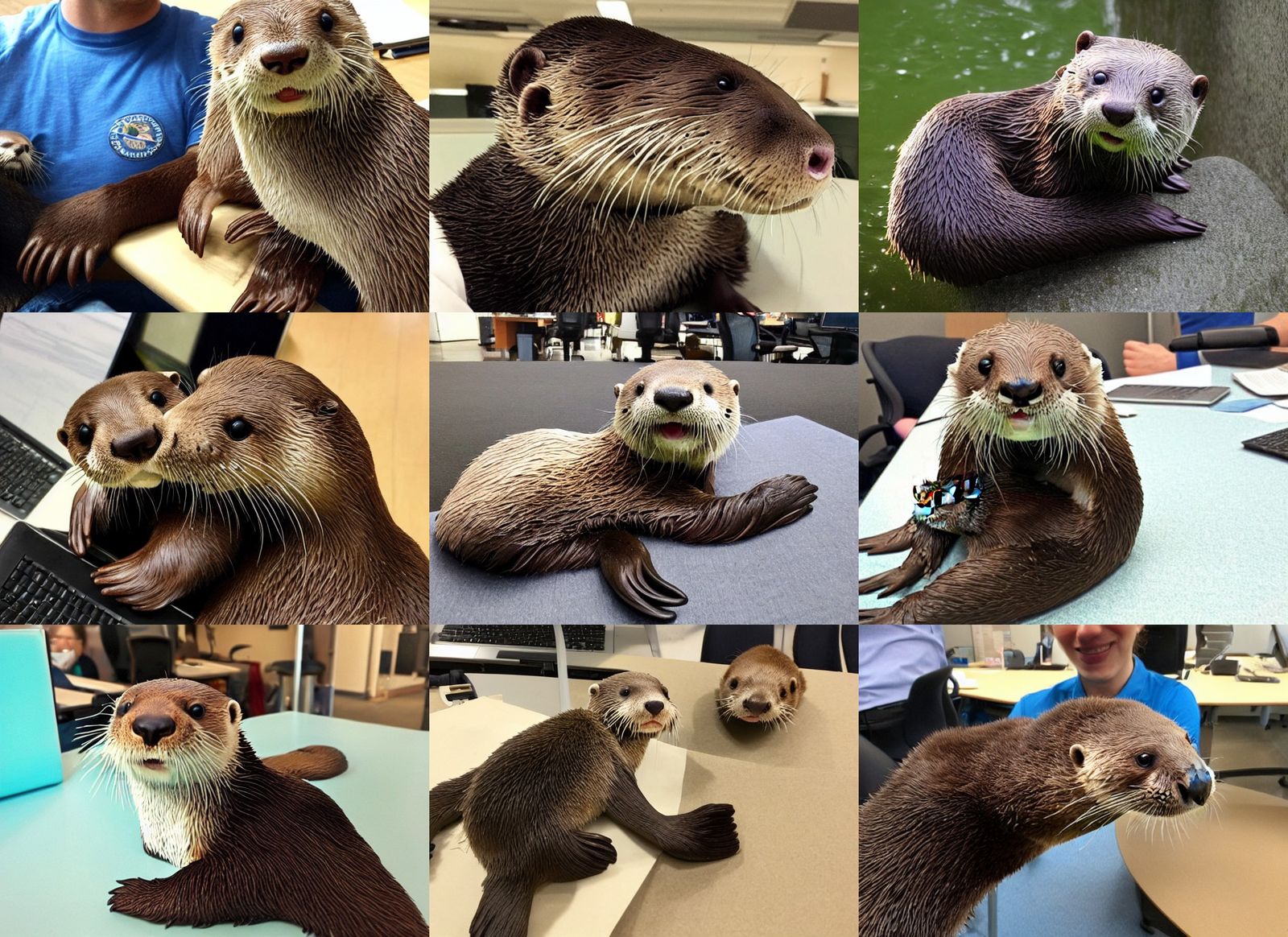 Take your otter to work day - AI Generated Artwork - NightCafe Creator