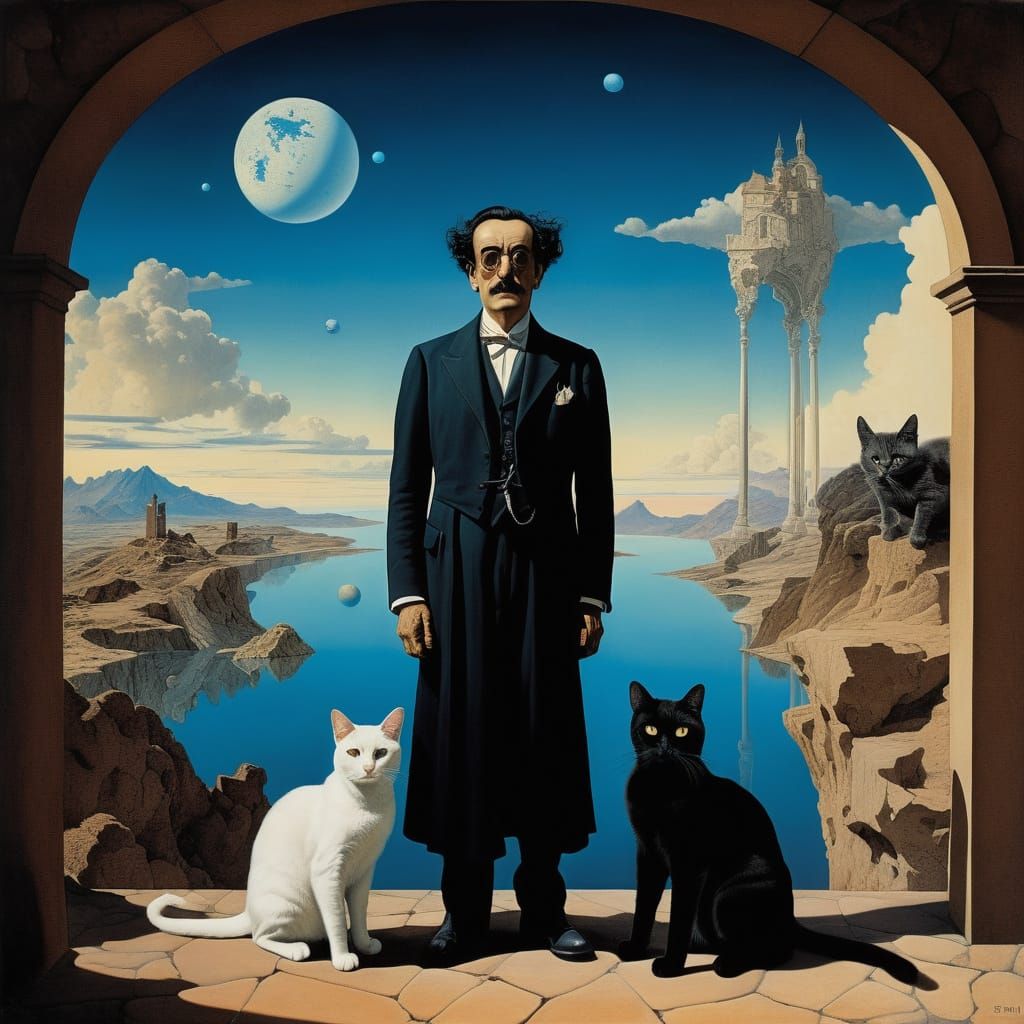 Dali and cats 😺🐈‍⬛ - Dali and cats 😺🐈‍⬛