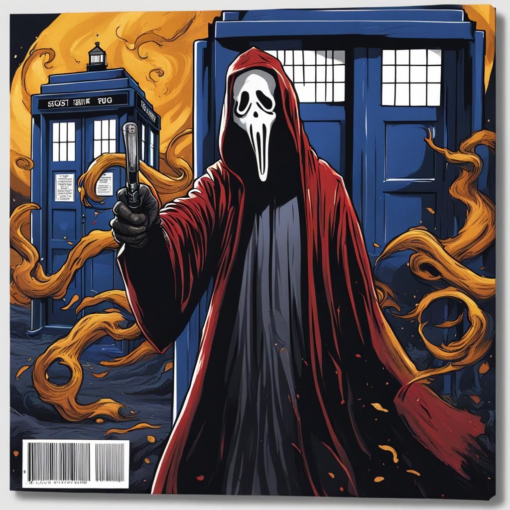 Ghostface from Scream Doctor Who crossover - AI Generated Artwork ...