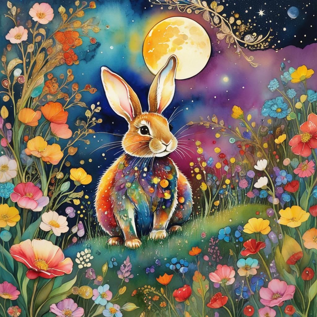 Sparkle Bunny and the Moon - Bunnies and Moonlight Dance in ...