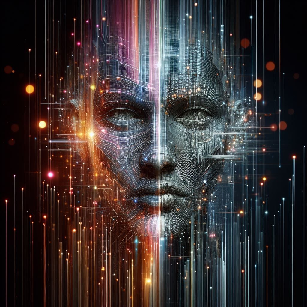 Lines Cyborg - AI Generated Artwork - NightCafe Creator