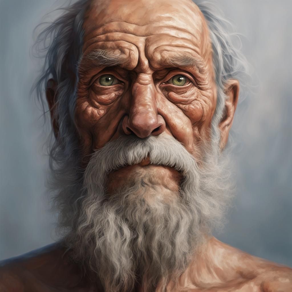 portrait of an old philosopher - AI Generated Artwork - NightCafe Creator