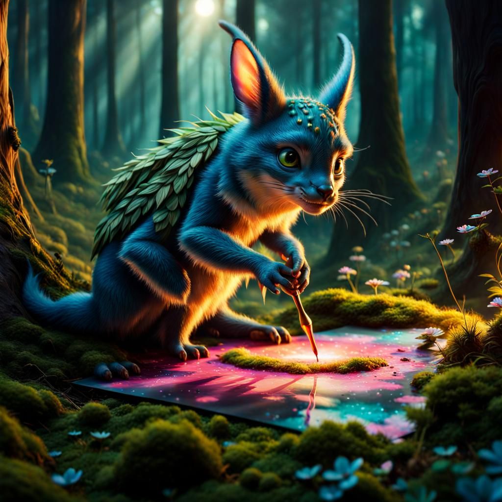 Magical Fae Creature - AI Generated Artwork - NightCafe Creator