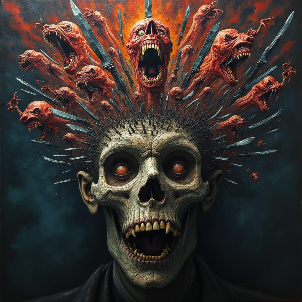 Madness Unleashed: Twisted Portrait of Jack the Ri... - AI Art