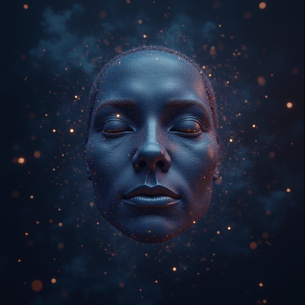 Cosmic Portrait in Stellar Resemblance - AI Art