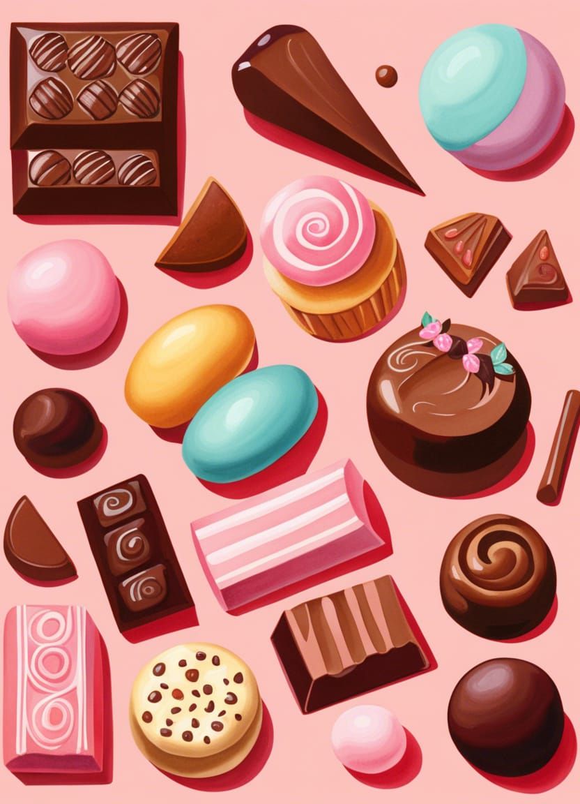 Chocolate Indulgence - AI Generated Artwork - NightCafe Creator
