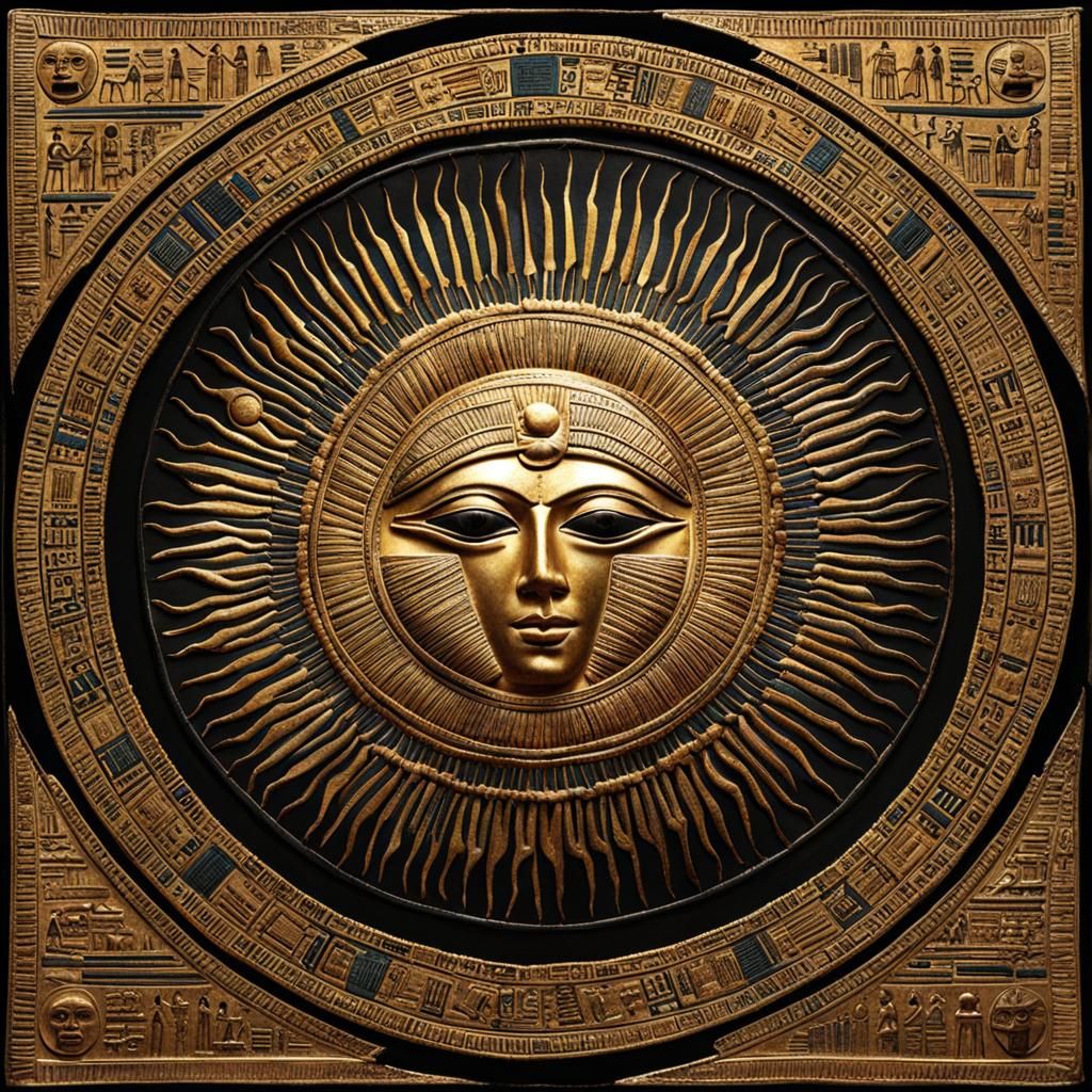 sun disc ancient egypt - AI Generated Artwork - NightCafe Creator
