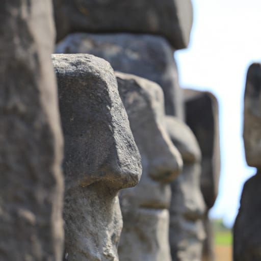 Stonehenge but the stone blocks are Moai statues - AI Generated Artwork ...