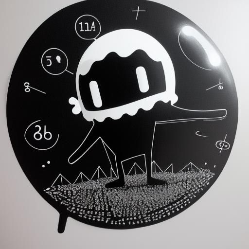 Black and white chat bubble filled with math Stick figure man Chat ...