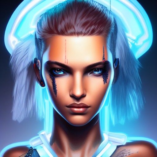 Cyber Angel - AI Generated Artwork - NightCafe Creator