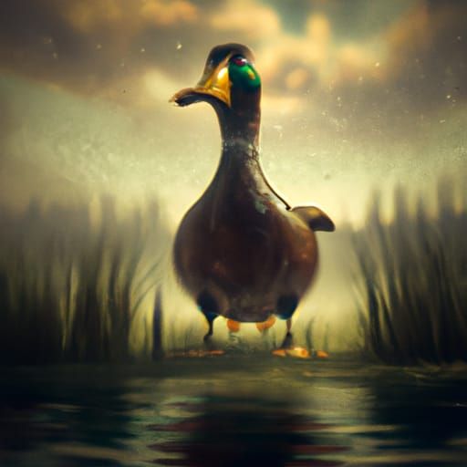 Epic duck - AI Generated Artwork - NightCafe Creator