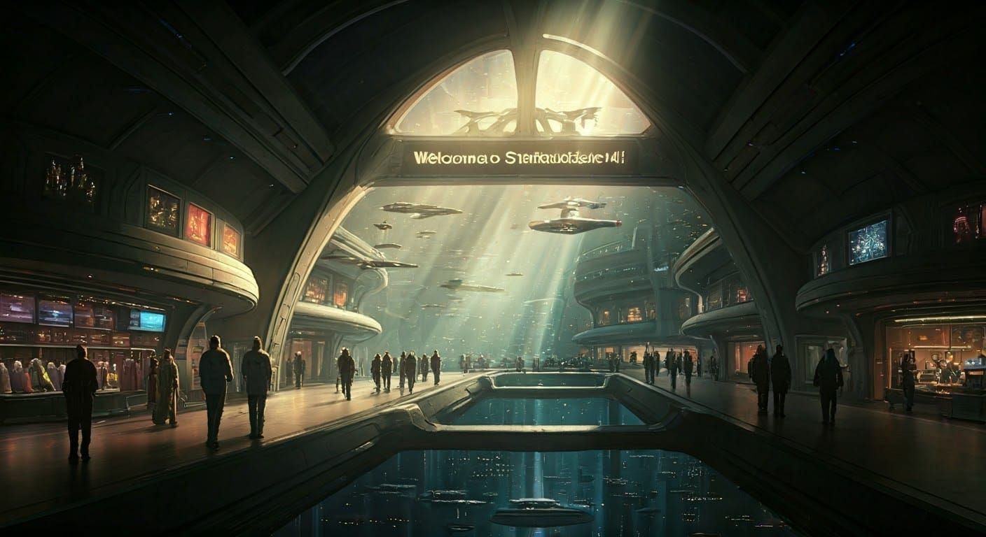 Starbase 14"s Nilmarinen Food Court.