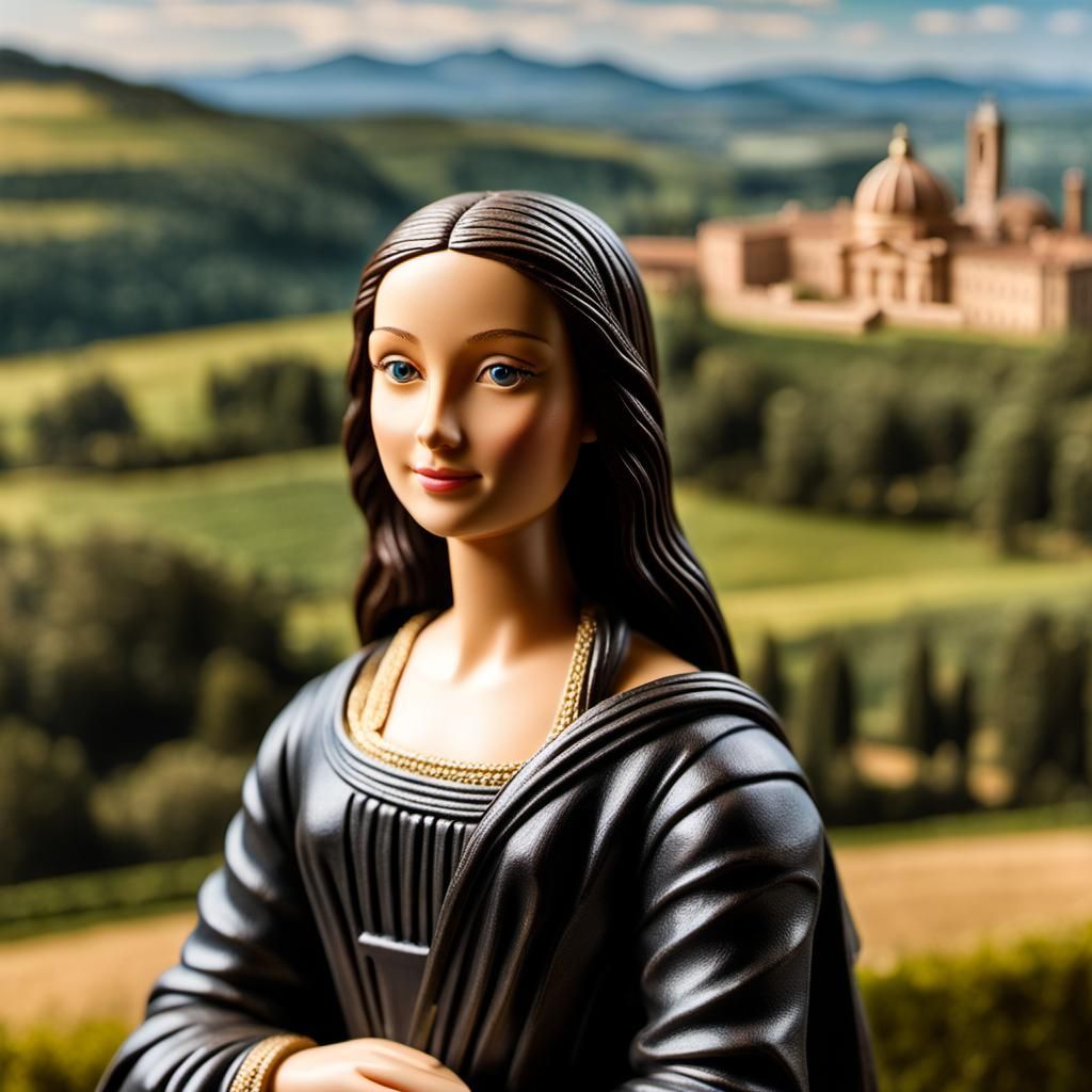 The Mona Lisa as a doll - AI Generated Artwork - NightCafe Creator