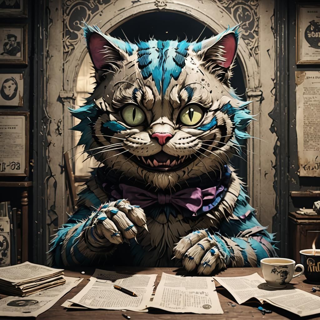 Cheshire Cat - AI Generated Artwork - NightCafe Creator