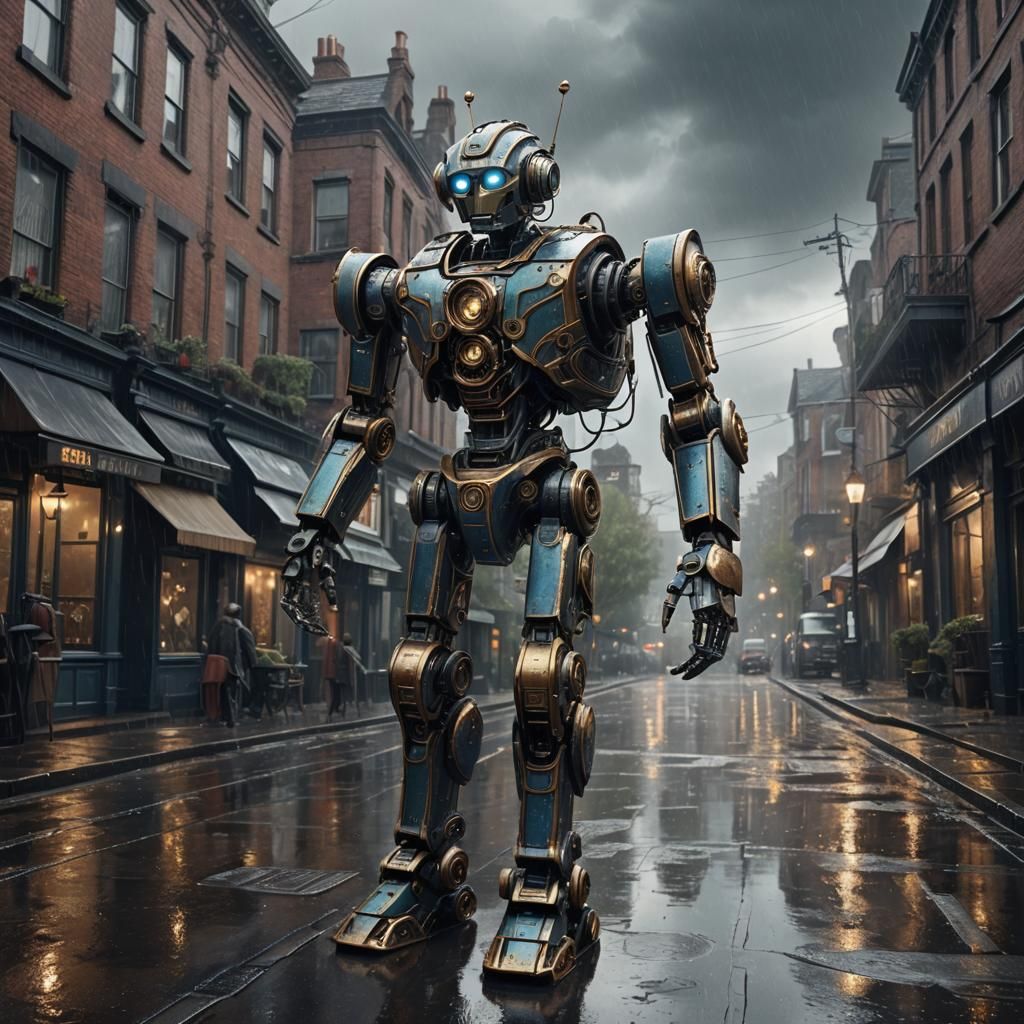 Victorian robot - AI Generated Artwork - NightCafe Creator