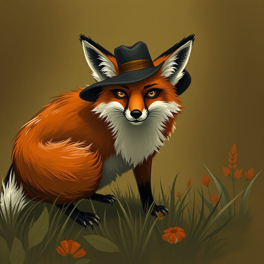 a gangster fox - Mafia Fox Exudes Sophisticated Style in a N...
