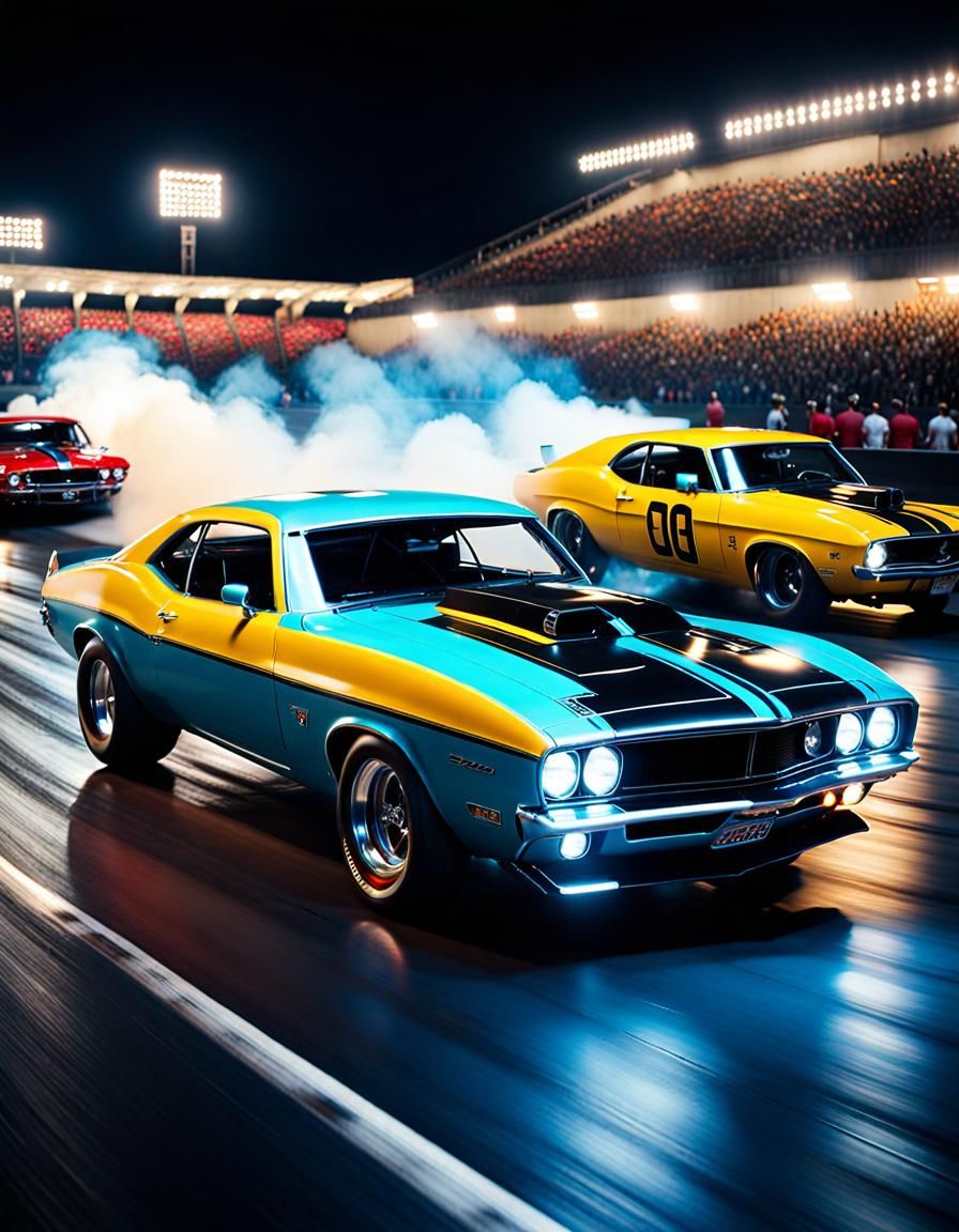 Drag Racing Stadium! : r/nightcafe