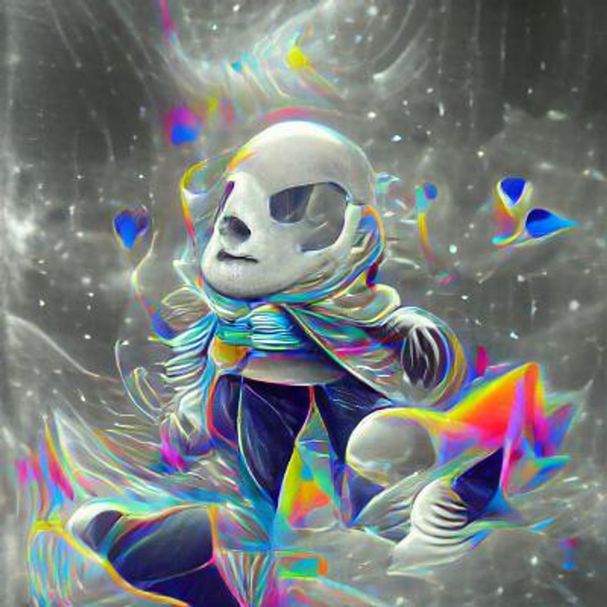 monochrome Sans with undertale - AI Generated Artwork - NightCafe Creator
