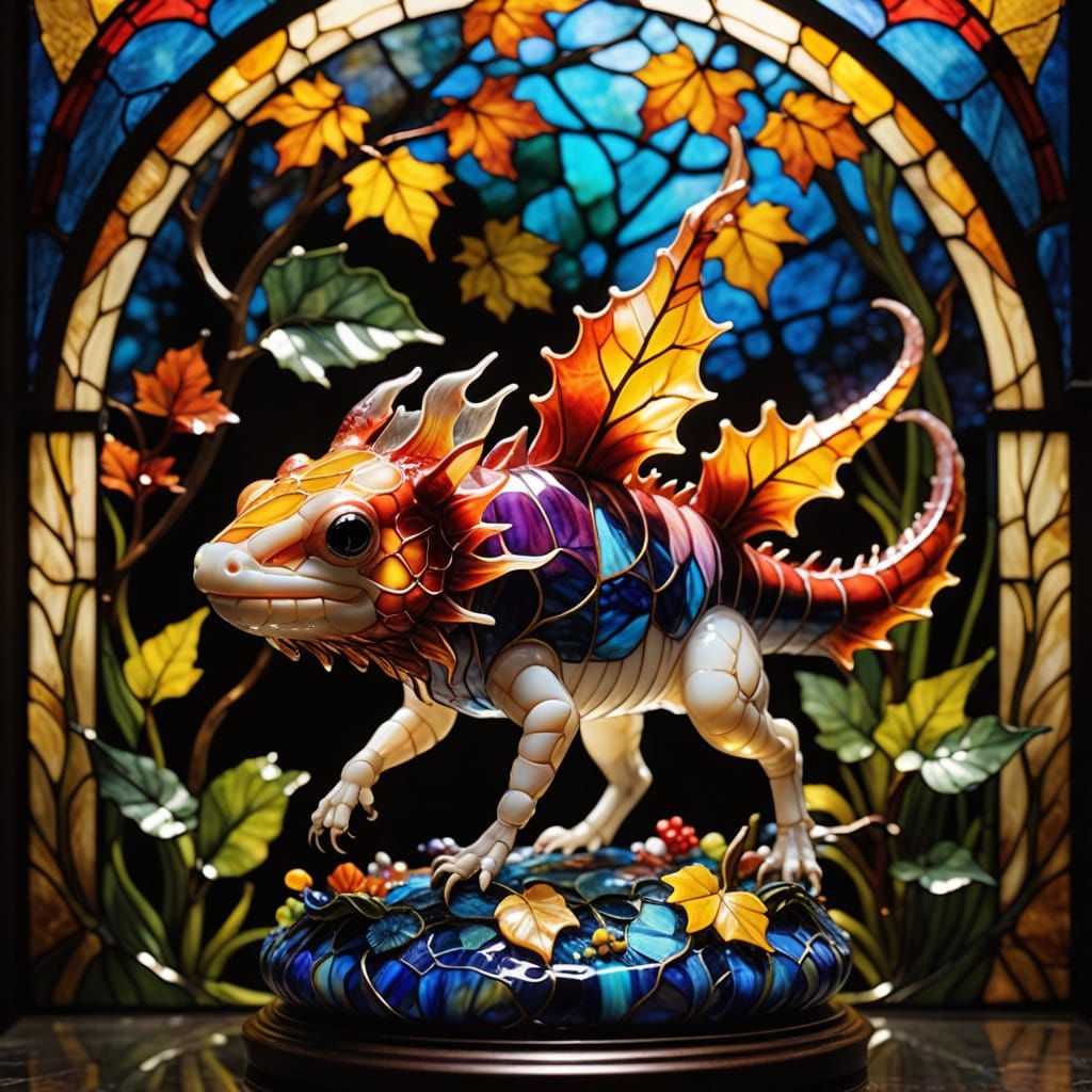 Axolotl Marble Glass - Axolotl Marble Glass